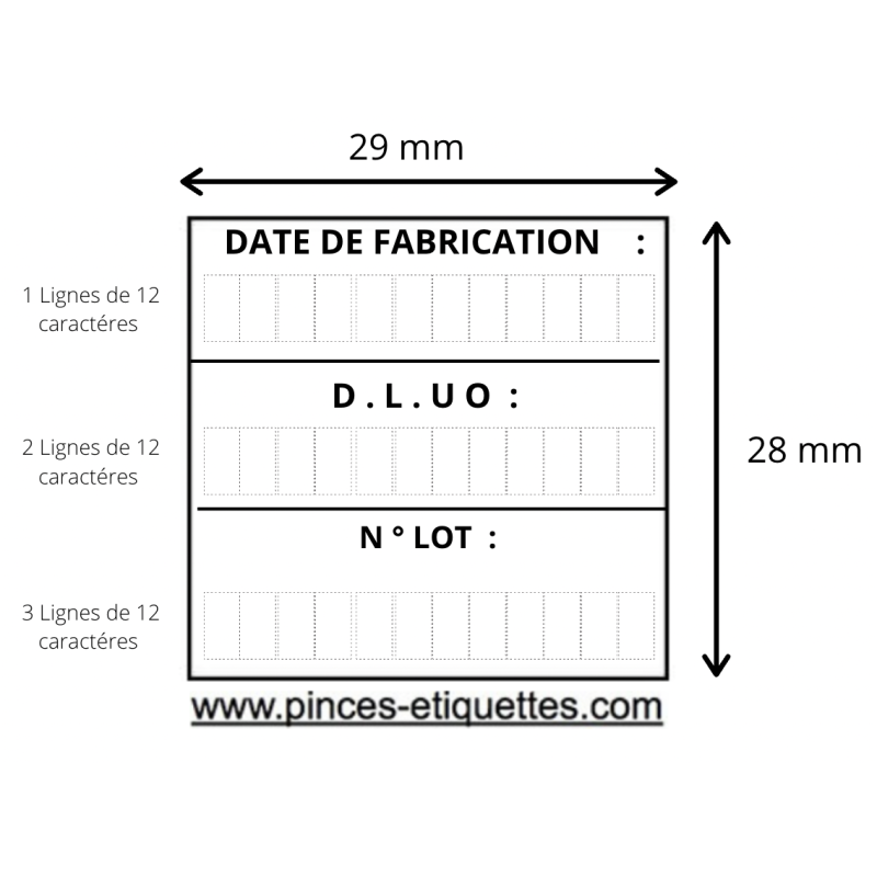 DATE DE FABRICATION CONSOMMER DE PRÉFÉRENCE AVANT NUMERO LOT