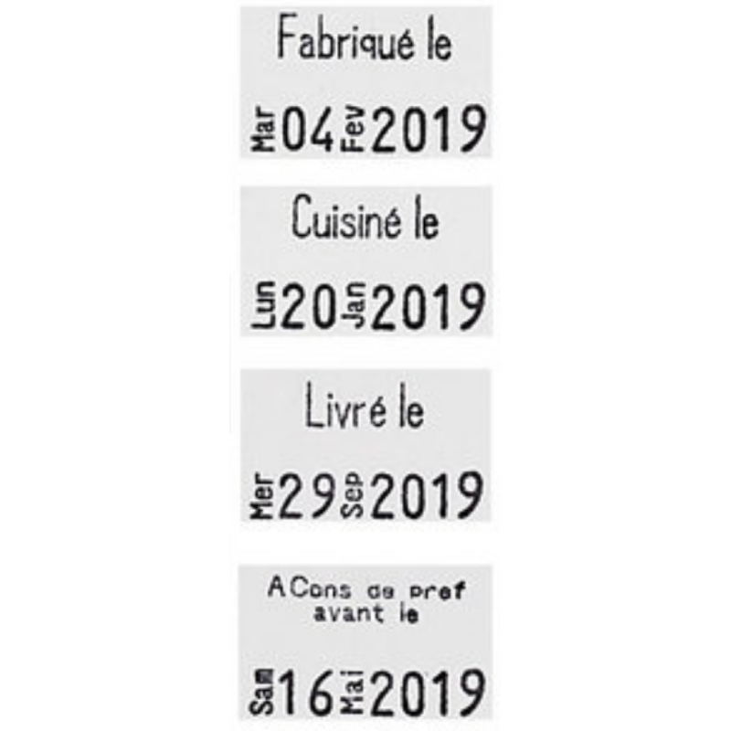 SATO JUDO Etiqueteuse FOOD 26x16 mm restaurant ALIMENTAIRE CUISINE