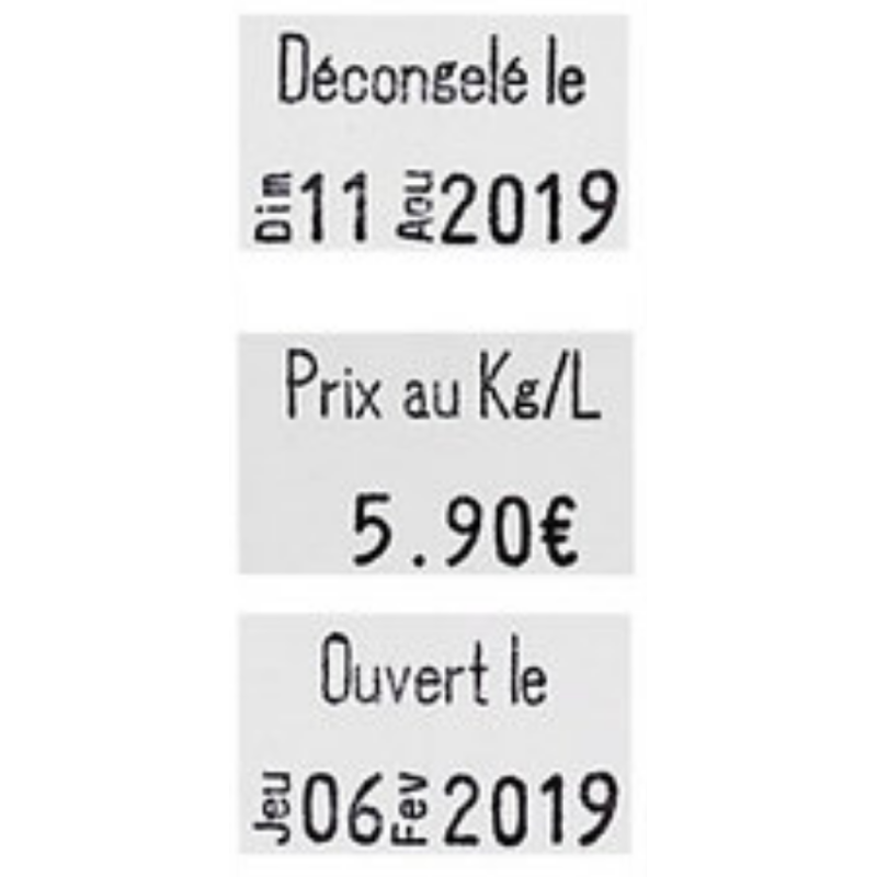 SATO JUDO Etiqueteuse FOOD 26x16 mm restaurant ALIMENTAIRE CUISINE